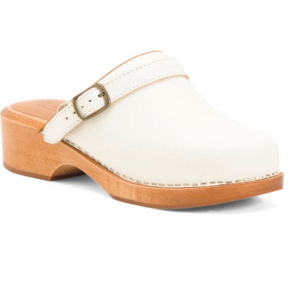Re/Done | Shoes | Redone 7s Classic Leather And Brass Off White Clogs ...